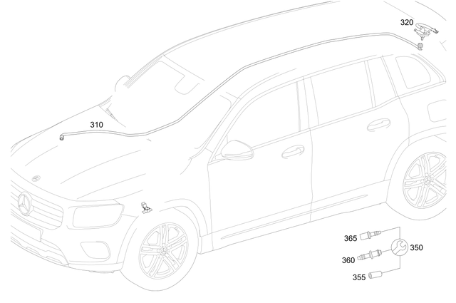 1959-2024 Mercedes-Benz Spray Nozzle 247-860-14-00 | MB OEM Parts
