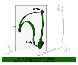 221-860-05-86-9C94 - Lap & Shoulder Belt 2011-2013 Mercedes-Benz ...