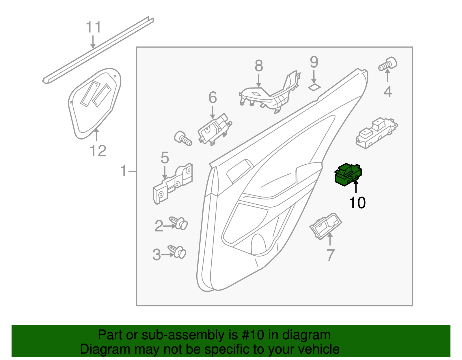 2011-2013 Kia Optima Window Switch 93580-2T000 | Retail Performance ...