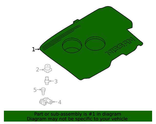2019-2020 Nissan Altima Engine Cover 14041-6CA3A | OEM Parts Online