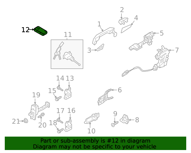95430-Q5400 - Cylinder & Keys 2021-2023 Kia Seltos | Kia.Parts Store