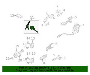 81970-Q5A00 - Lock Cylinder - 2021-2023 Kia Seltos | Kia Auto Parts