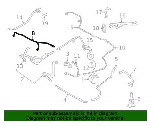 2018-2024 Audi Engine Coolant Pipe 06M-121-083-J | OEM Parts Online
