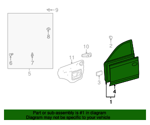 67001-02420 - Door Shell 2013 Toyota Corolla | Longo Toyota Parts