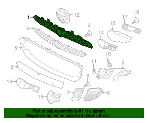 2014-2015 Jaguar F-Type Grille T2R2822 | AutoNation Parts