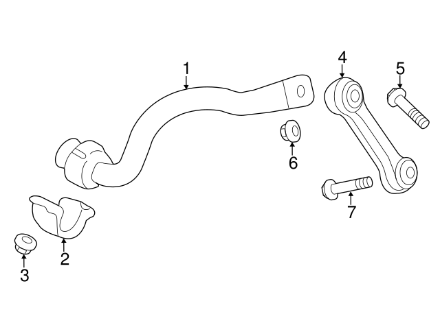 80A-411-305-B - Stabilizer Bar 2018-2023 Audi | Audi OEM Parts