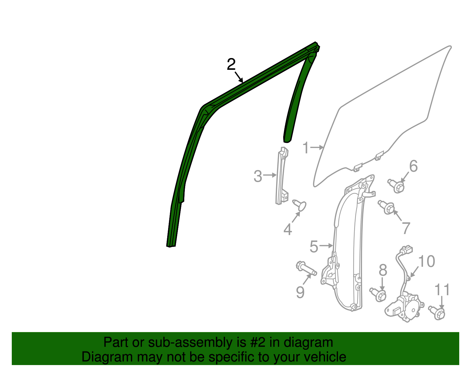 2020-2024 Nissan Run Channel 82330-EZ03A | Nissan Parts Plus