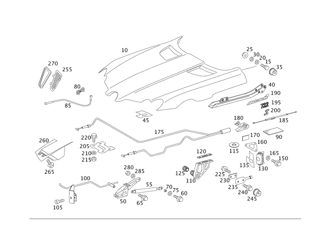 000-991-20-95 - Plug-In Fastener, Round 2005-2009 Mercedes-Benz SLR ...