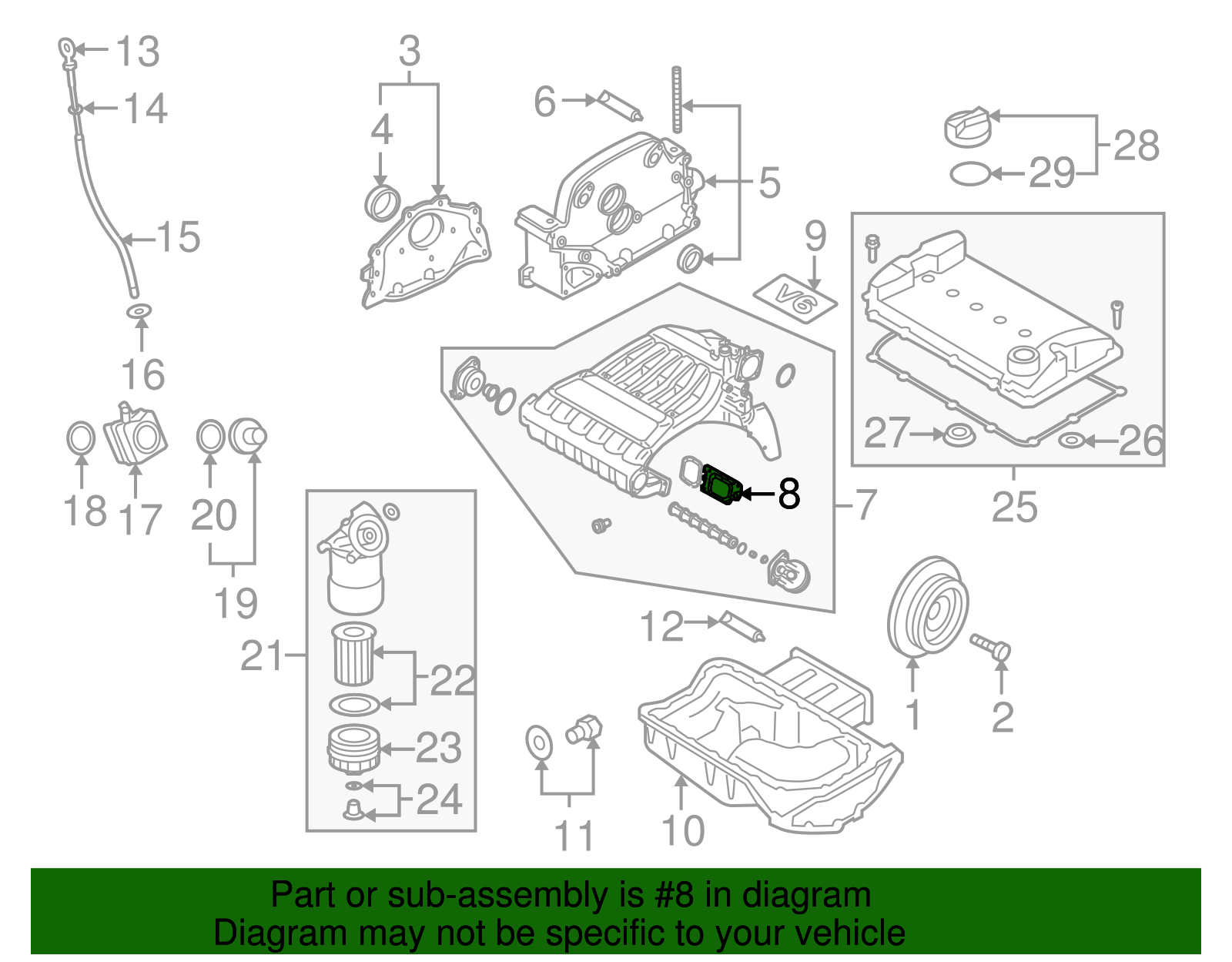 022-133-237-C - Manifold Gasket 2004-2008 Volkswagen | Volkswagen Parts ...