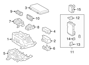 82660-08020 - Main Relay Block 2010-2024 Toyota | AutoNationParts.com