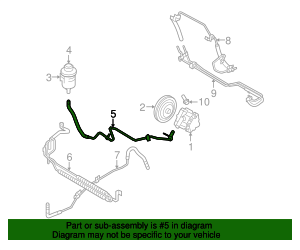 Genuine Suction Hose for 2007-2010 Volvo | Part# 31323018 | Over 30% ...