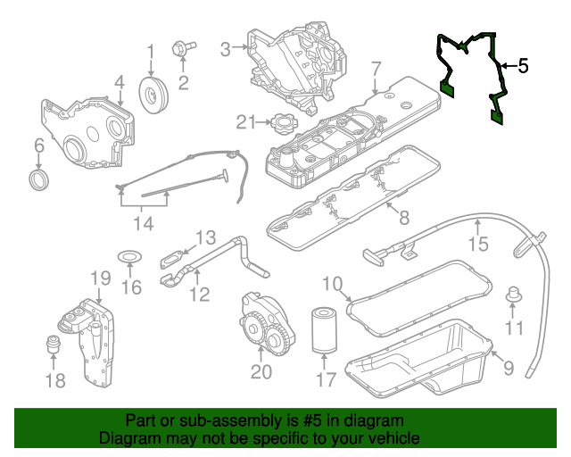 Gasket 68700302aa | TascaParts.com