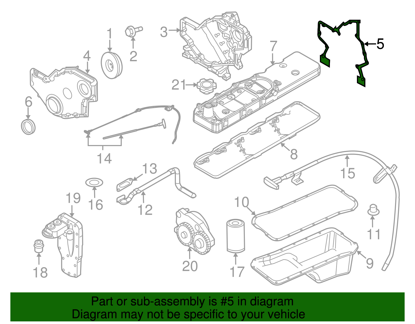 2003-2024 Mopar Gasket 68700302AA | Mopar Parts Canada