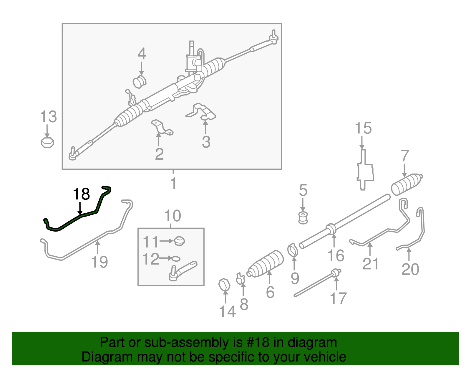 2008-2021 Subaru Pressure Pipe 34114FG041 | Subaru Parts Store
