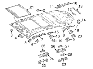 213-690-28-04-9K30 - Headliner 2017-2020 Mercedes-Benz | Mercedes-Benz ...