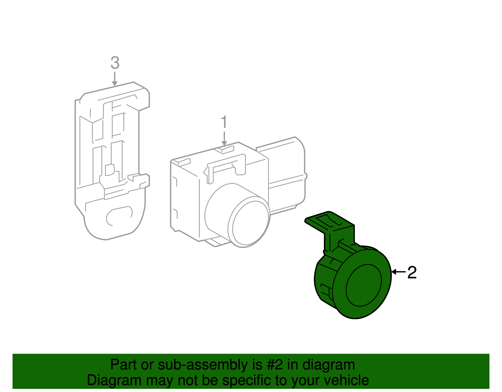 2010-2011 Toyota Prius Park Sensor Retainer 89348-12010-J5 | Toyota ...