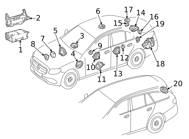 Genuine OEM Radio Control Unit | 213-900-34-35 | Fits Select 2021-2022 ...