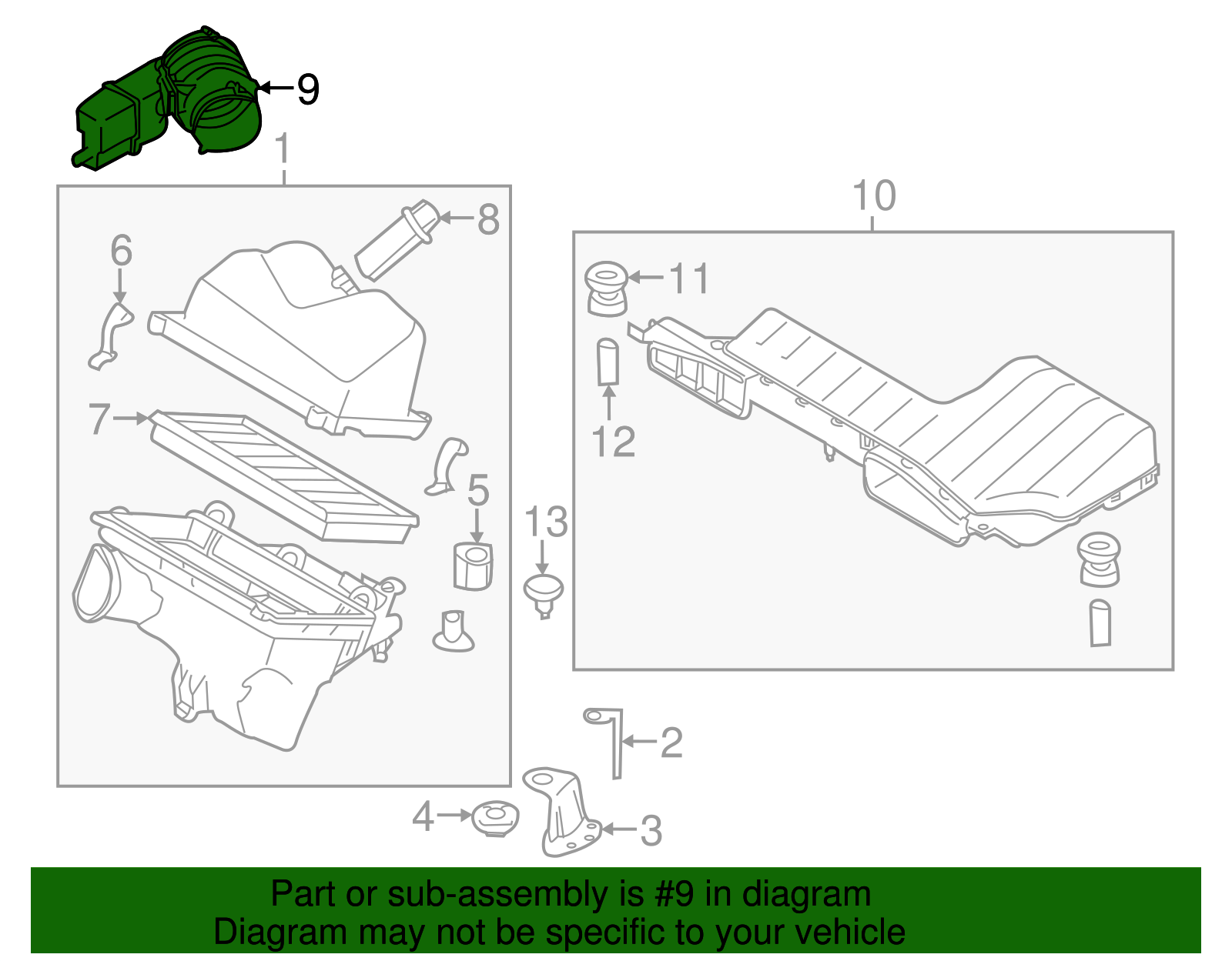 2009-2017 Nissan Air Duct 16576-1AA1A | Team Nissan Inc.