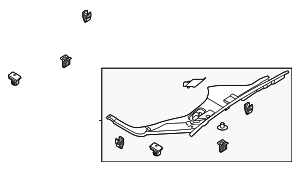 2021-2024 Ford Mustang Mach-E Fender Ledge Cover LJ8Z-5802038-C ...