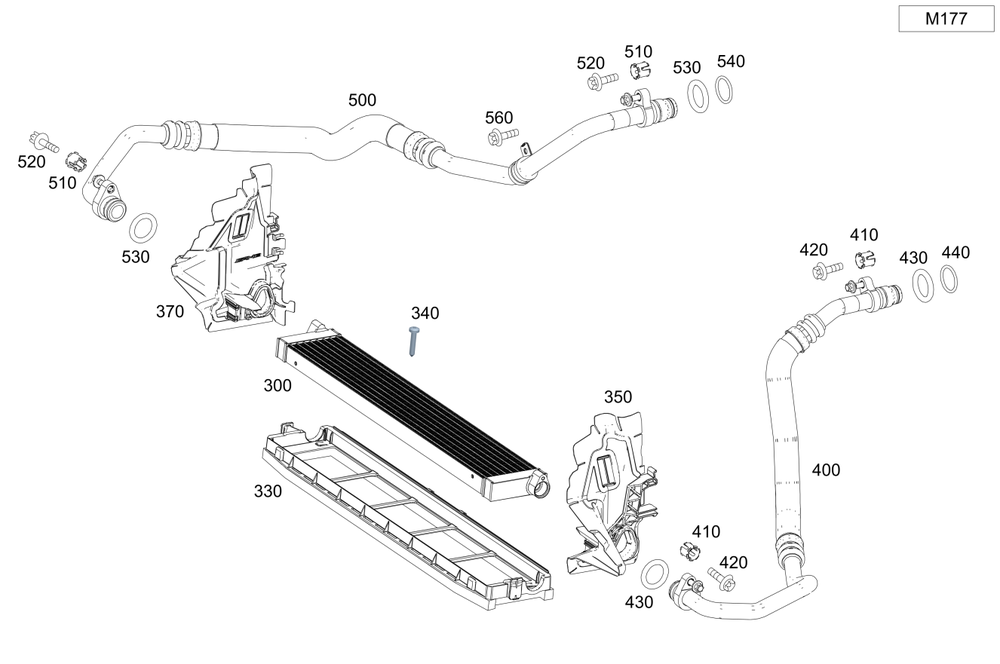 2015-2023 Mercedes-Benz Holder 205-501-35-20 | Mercedes-Benz Parts