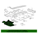 2016-2025 Chevrolet Malibu Passenger Side Underbody Rear Air Deflector ...