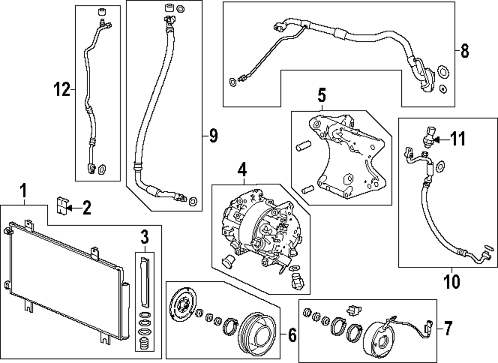 80341-T90-A01 - 2023-2025 Honda Pilot - Liquid Line | Genuine Honda Parts