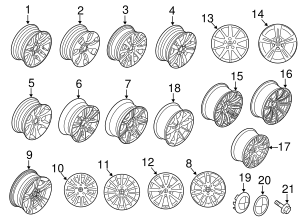 36116775600 - 2006-2012 BMW Wheel, Alloy (36-11-6-775-600) | BMW of ...