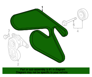 2010-2019 GM V-Ribbed Serpentine Belt 12636137 GM | GMPartsDirect.com