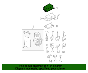 F57Z-14A003-AA - Fuse Box Cover 2004-2008 Ford F-150 | Big 3 Auto Parts