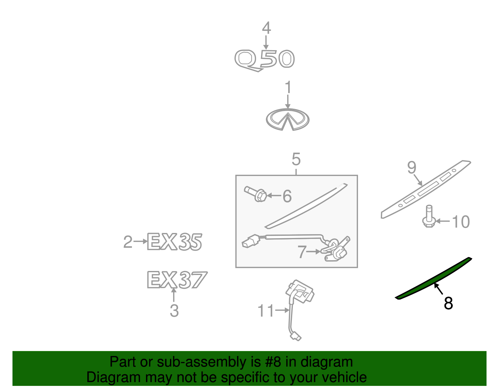 2008-2017 Infiniti Lower Trim 90816-1BA0A | Infiniti of Orland Park