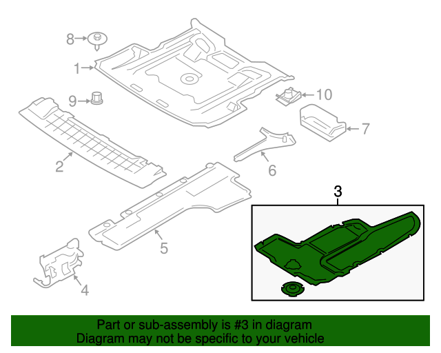 51757207893 - 2011-2015 BMW Under-Body Shield (51-75-7-207-893) | BMW ...