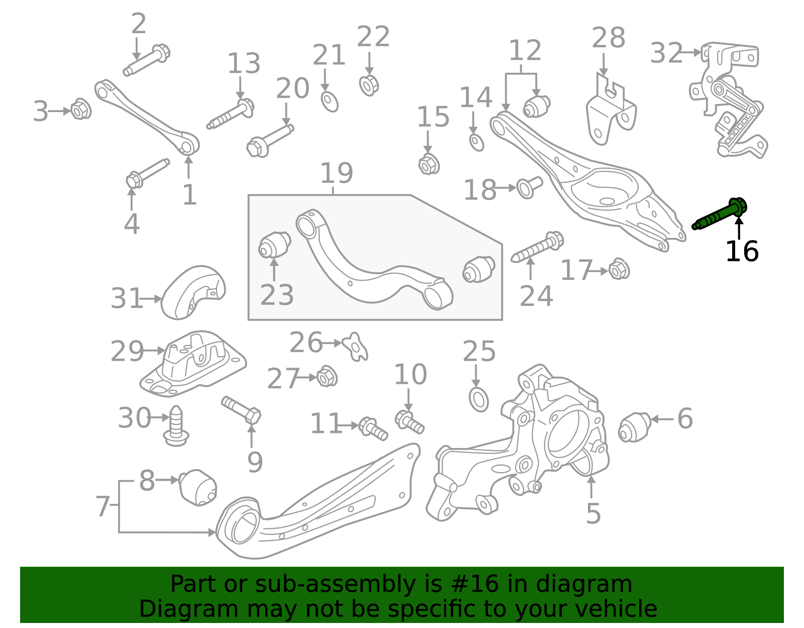 N-108-834-01 - 2021-2025 Volkswagen - Lower Control Arm Mount Bolt ...