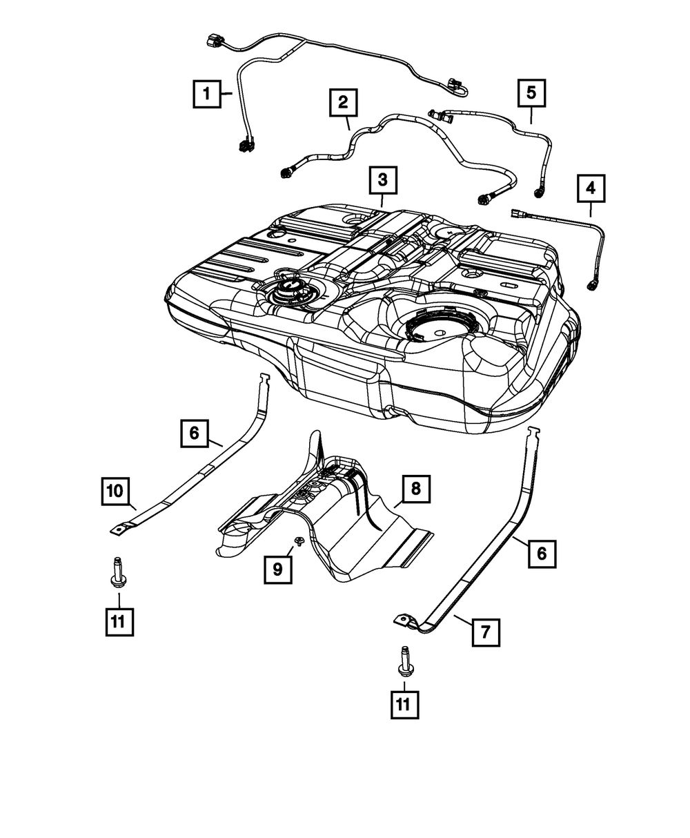 2011-2019 Dodge Journey Fuel Tank Wiring 68080775AC | Mopar eStore