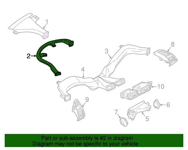 Genuine BMW 51-45-9-288-294 | Air Duct | FREE Shipping on Most Orders ...