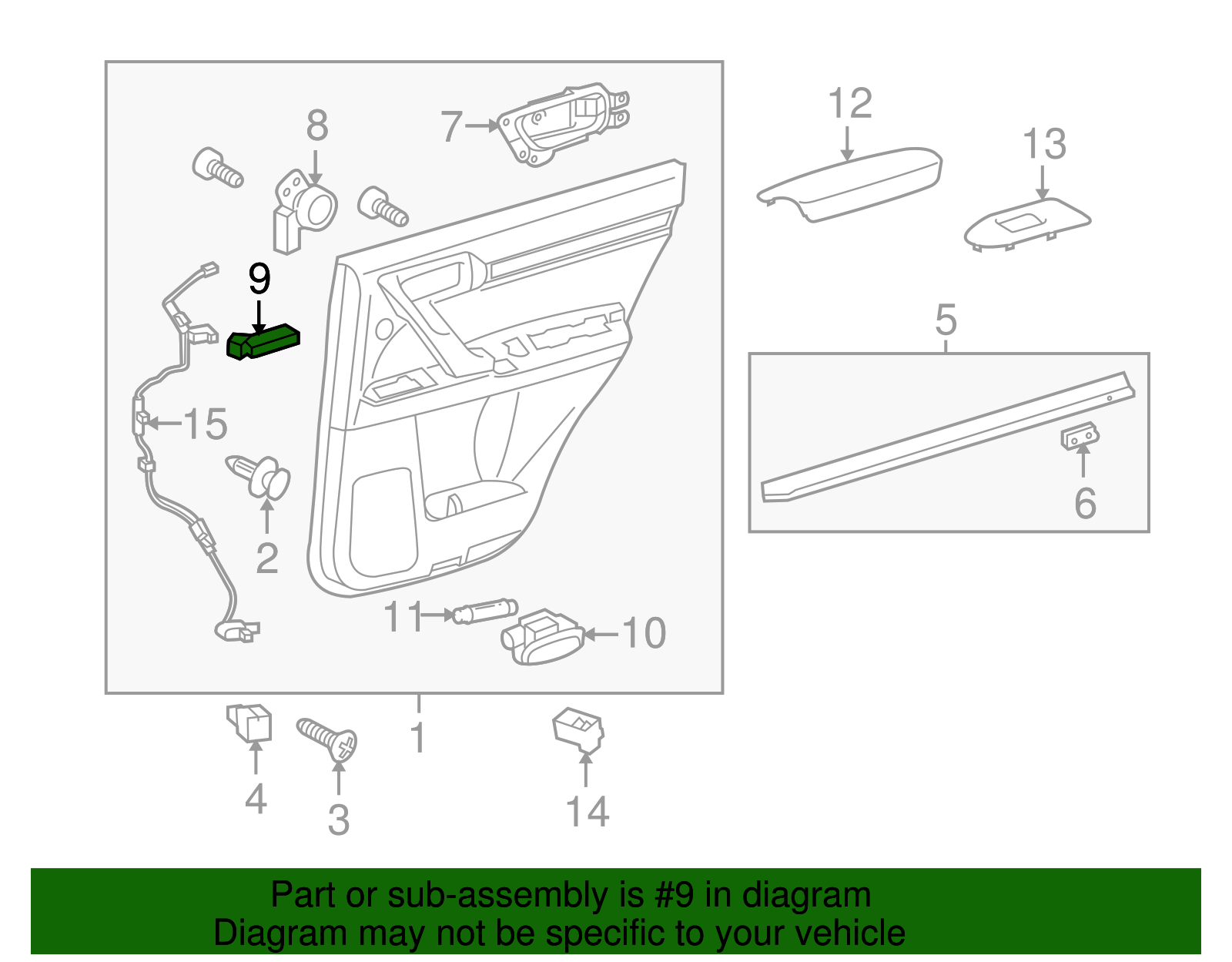 81080-50040 - Courtesy Lamp - 2007-2020 Lexus | My L Parts