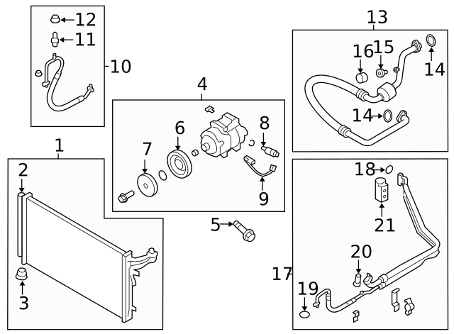97721-D2000 - A/C Refrigerant Pressure Sensor - 2017-2024 Hyundai ...