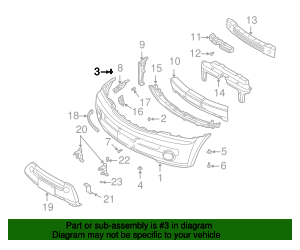 14160-03100 - Bumper Cover Rivet 2003-2006 Kia Sorento | Kia.Parts Store