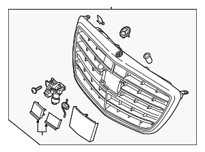 2014-2017 Mercedes-Benz Upper Grille 222-880-06-02-9040 | MB OEM Parts