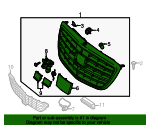 222-880-08-02-9040 - Upper Grille 2014-2017 Mercedes-Benz | Mercedes ...