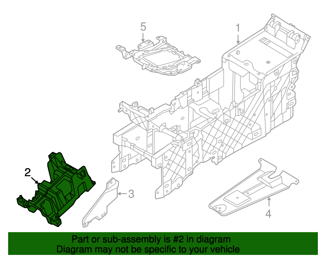 2012-2019 Land Rover Range Rover Evoque Mount Bracket LR025860 ...