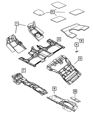 2011-2021 Mopar Push Pin 6509607AA | Mopar eStore
