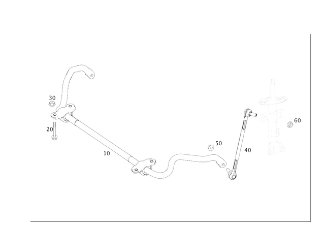 212-320-11-89-64 - Torsion Bar Linkage Mercedes-Benz Star Parts
