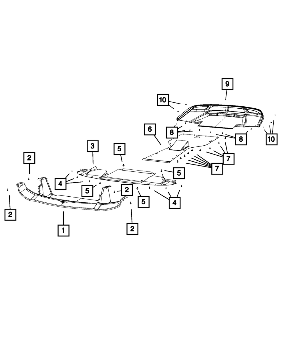 2003-2017 SRT Viper Extension Front Belly Pan 5290136AF | Mopar eStore