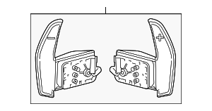 Genuine BMW 61-31-7-847-610 | M-DCT Shift Paddle Set, M Steering Wheel ...
