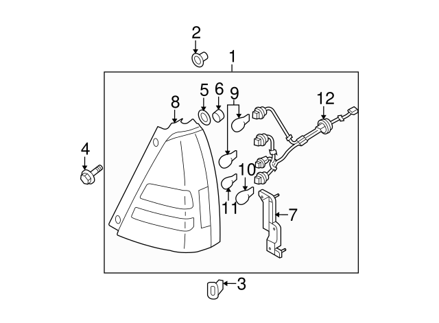 84931SA060 - Tail Light Socket 2006-2008 Subaru Forester | AutoNation Parts