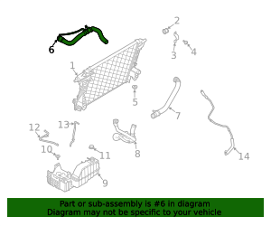 2020 Ford Upper Hose LC3Z-8260-A | TascaParts.com