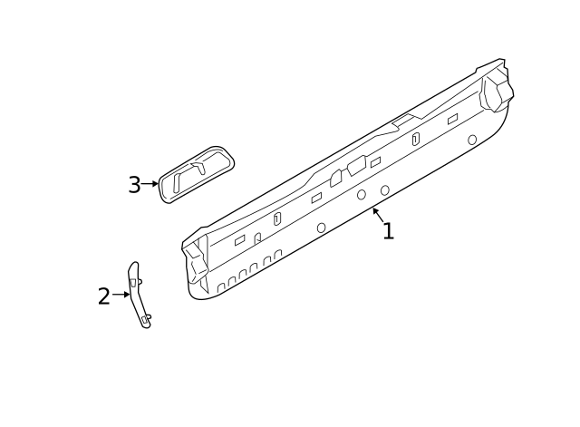 Genuine BMW 51-49-7-481-252 | Lower Gate Trim | FREE Shipping on Most ...
