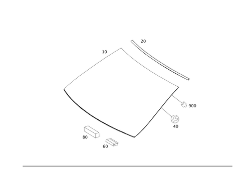 Windshield for 2012 Mercedes-Benz C300 | MB Dealer Parts