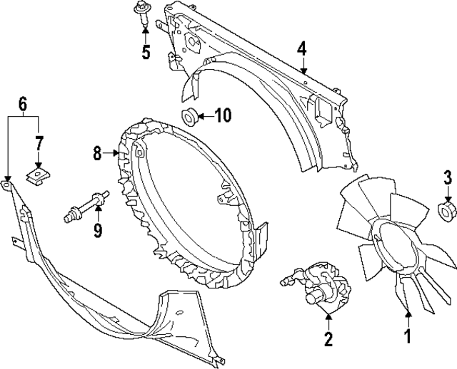 PC3Z-8A616-A - Fan Clutch 2023-2024 Ford | Ford Parts Direct
