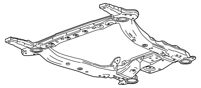 2019-2024 Chevrolet Malibu Drivetrain and Front Suspension Cradle ...